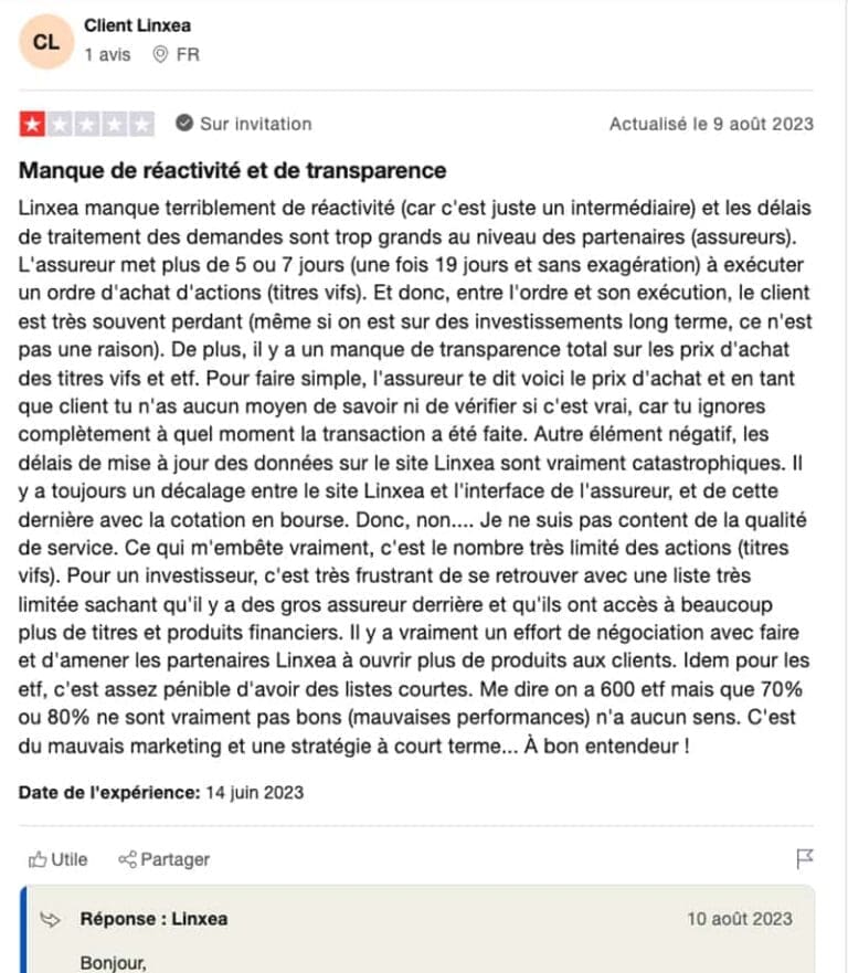 Avis Linxea Spirit 2 : la meilleure assurance vie